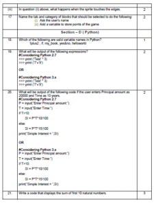 Solved Question Paper of Computer Application (165) Class X CBSE Board ...